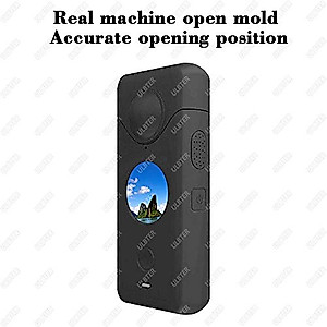 Screen Protector for Insta360 ONE X2 + Black Rubber Sleeve,ULBTER Silicone Protective Case for Insta 360 ONE X2 Panoramic Action Camera Accessory