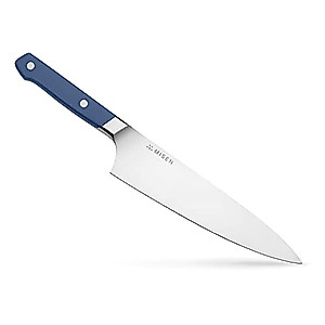 Misen Chef Knife - 8 Inch Professional Kitchen Knife - High Carbon Stainless Steel Ultra Sharp Chef's Knife, Blue