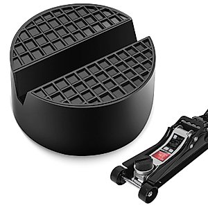 Universal Jack Rubber Pad, Senbos Car Jack Pads Frame Rail Protector Slotted Trolley Jacking Block Anti-Slip Car Jack Adapter Support Block Heavy Duty Car Lift Tool Accessories