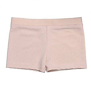 QinCiao Kids Girls Boys Ballet Dance Booty Shorts Slipshort Gym Sports Yoga Cycling Running Botttom Hot Pants Nude 10