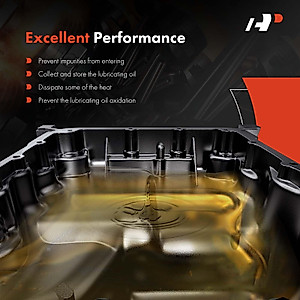 A-Premium Lower Engine Oil Pan Sump with Drain Plug Compatible with Audi A4 Quattro, A5 (Quattro), A6 (Quattro), A7 (Quattro), A8 (Quattro), Q5 Q7