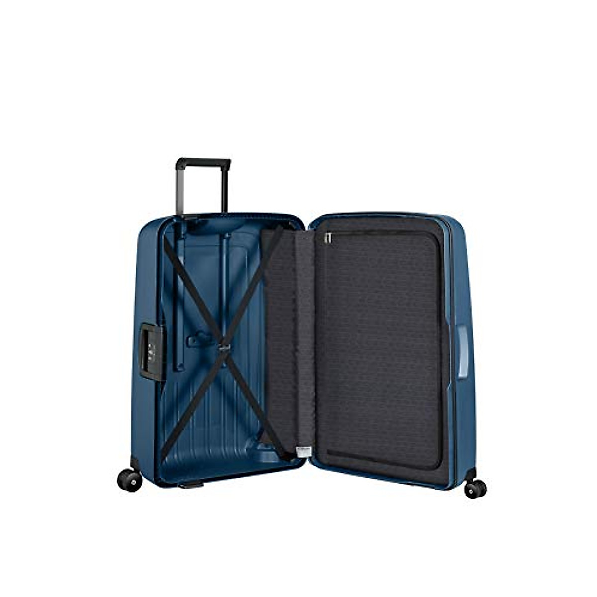 Samsonite Unisex_Adult Luggage Suitcase, Blue (Navy Blue), L (75 cm-102 L)
