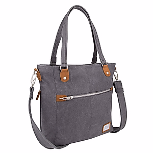 Travelon Anti-Theft Heritage Tote Bag, Pewter, One Size