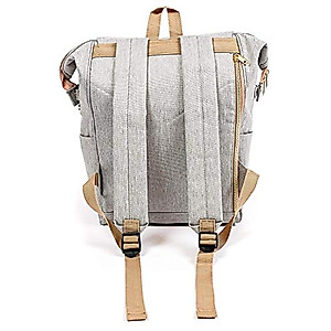 KJARAKÄR Classic Casual Backpack | Metal Zippers |Flexible Design for Gym Work School Diaper Bookbag
