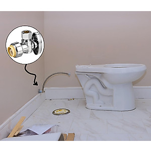 1/2/5/10/20pcs Stop Valves, 1/2" × 3/8" Angle Stop Valve, 1/2" PTC Input, 3/8" OD Compression Output, Push to Connect, 1/4 Turn, Chrome Plated Brass for Faucet, Toilet Valves, No Lead (2pcs Angle)
