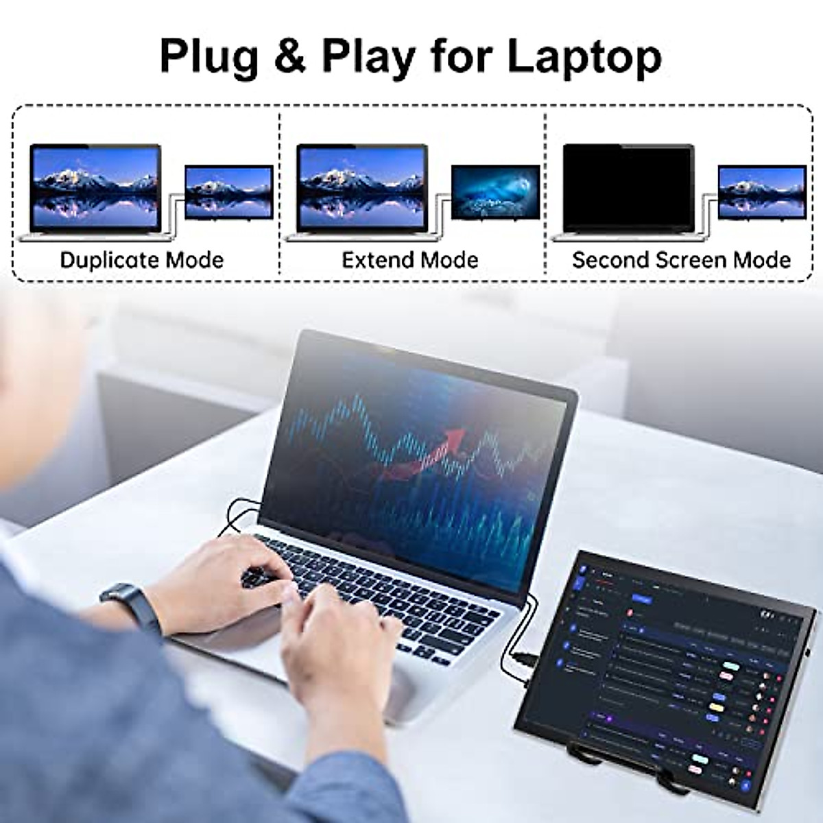 HAMTYSAN Raspberry Pi Screen, 10.1 Inch Touchscreen Monitor 1024x600 Small HDMI Monitor w/Stand, IPS LDC Screen Display for Raspberry Pi 400/4/3/2/Zero/B/B+ Jetson Nano Win11/10/8/7