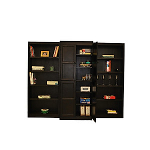 Concepts In Wood Overstock WKT3072 3-Piece Wall and Storage System, 15 Shelves Cherry Finish
