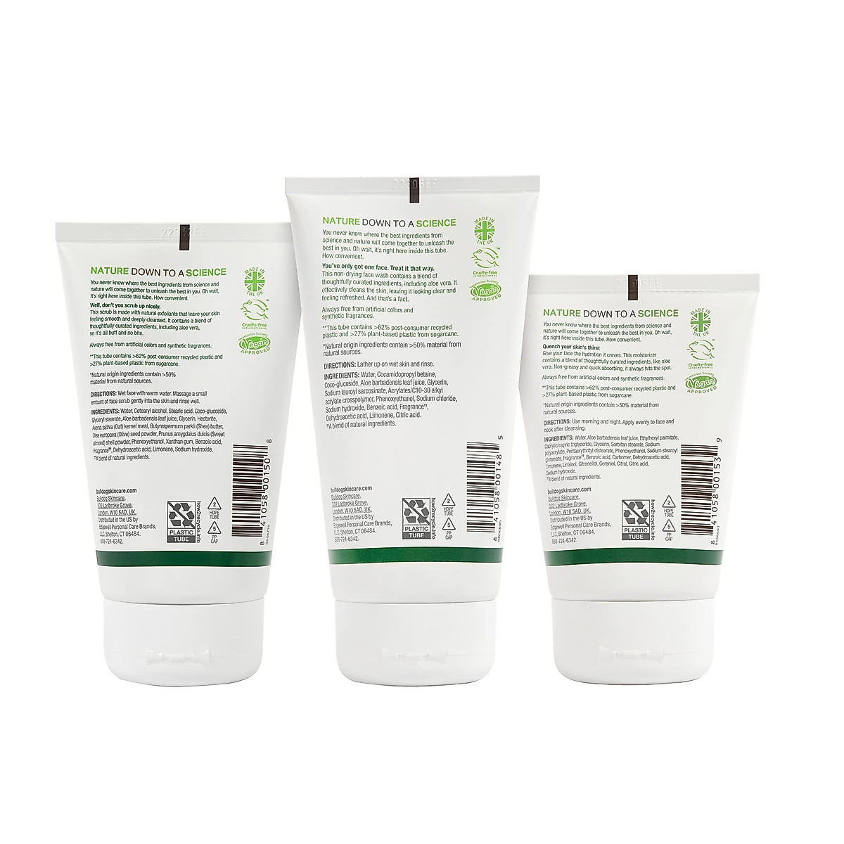 Bulldog Mens Skincare and Grooming Original Full Face Kit with Moisturizer, Face Wash & Face Scrub