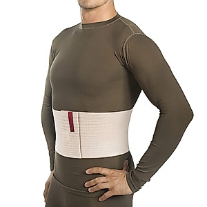 ORTONYX 6.25" Abdominal Binder for Men and Women/Postpartum Post-operative Post-surgery Wrap/Abdomen Navel Umbilical Hernia Support Belt / 524006 Beige S/M