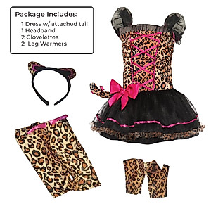 Amscan Precious Leopard Costume For Toddlers (3-4) - Colorful & Fun Animal-Themed Dress-Up, Perfect For Halloween, Costume Parties & More - 1 Set
