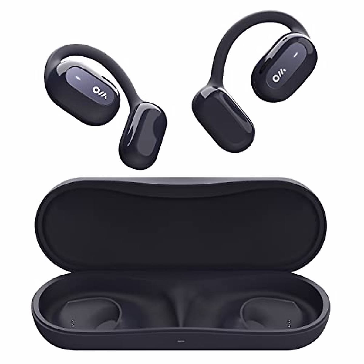 Oladance Open Ear Headphones Bluetooth 5.2 Wireless Earbuds for Android & iPhone, Open Ear Earbuds with Dual 16.5mm Dynamic Drivers, Up to 94 Hours Playtime Waterproof Sport Earbuds -Interstellar Blue
