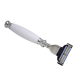 Union Razors SS2RZ Razor with White Wood Handle