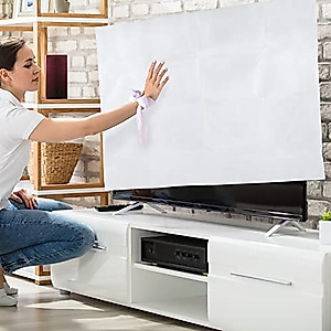 2 Pcs TV Cover for Moving Foam Flat Screen TV Cover Waterproof and Weatherproof TV Protection Moving Supplies 30 x 40'' TV Display Screen Protector for TV Moving, Storage, or Renovation Fits to 43"