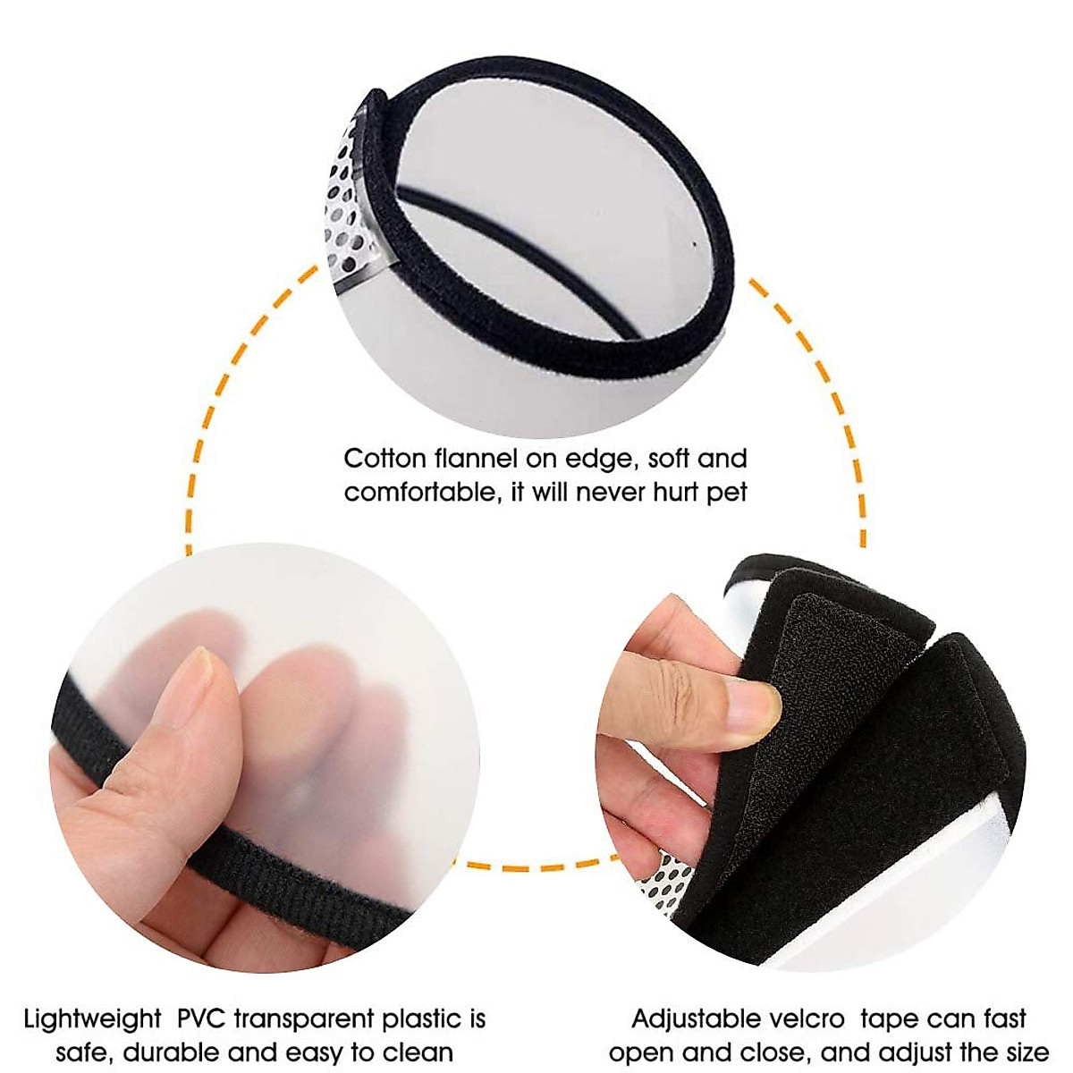 Bepets Cat Cone Collar, Pet Cone Cat Recovery Cone for Kitten Cone After Surgery Anti-Bite Lick Wound Medical, Protective Cat Head Cone Kitten Cone Collar Cat E Collar for Cats Kitty Rabbit (Small 6#)