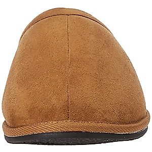 Amazon Essentials Men's Cozy Slipper, Chestnut Brown Microsuede, 10