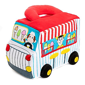 KIDS PREFERRED Curious George Ice Cream Truck Playset with Music and Plush Toys