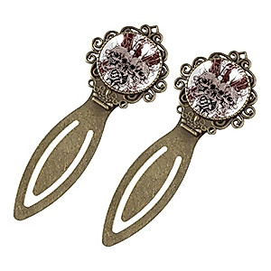 2 Pack Metal Bookmarks Skeleton Skull