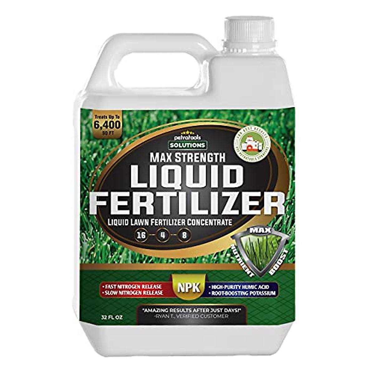 PetraTools Liquid Iron for Lawns (32oz) Liquid 16-4-8 Lawn (32oz)