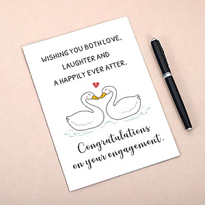 Engagement Card, Engagement Cards for Couples, Greeting Card Gifts for Newly Engaged Couples, Engagement Gifts for Couples Newly Engaged, Bridal Shower Card, Engagement Party Gifts, Happy Engagement