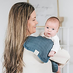 5-Pack Muslin Burp Cloths for Baby Boys, Girls - Organic Baby Burp Cloths, Burp Clothes for Baby Girl, Boy, Neutral Burp Cloths, Burping Cloths for Babies, Burp Rags, Bamboo Cotton Burp Cloth (Corals)