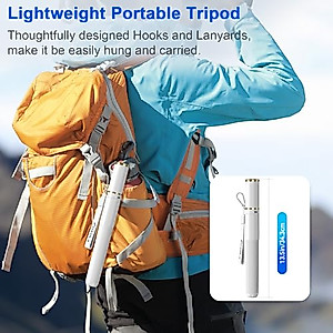 FOXOLA 61" Phone Tripod & Selfie Stick, Extendable All-in-1 Cell Phone Tripod Stand with Wireless Remote, Portable Tripod for iPhone14/13/12 Android in Selfies/Live Stream/Record/Vlog, White