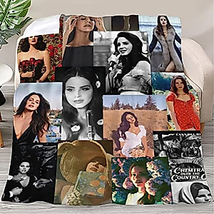 Rwillppycfei Best Lana Music Del Theme Rey Throw Blanket, Plush Microfiber Blankets and Throws for All Seasons, Super Cozy Air Conditioned Blanket 40"x50"