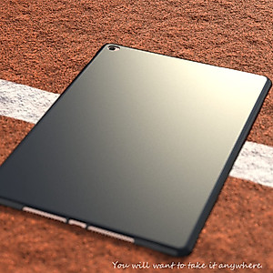 Puxicu Case for iPad 6th/5th Generation 2018&2017, Slim Design Matte TPU Rubber Soft Skin Silicone Protective Cover for iPad 9.7 Inch 2018 (6th Generation) / 2017 (5th Gen) 9.7" Tablet - Black