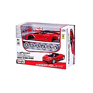 Maisto 1:24 Scale Assembly Line LaFerrari Die-Cast Vehicle - Red