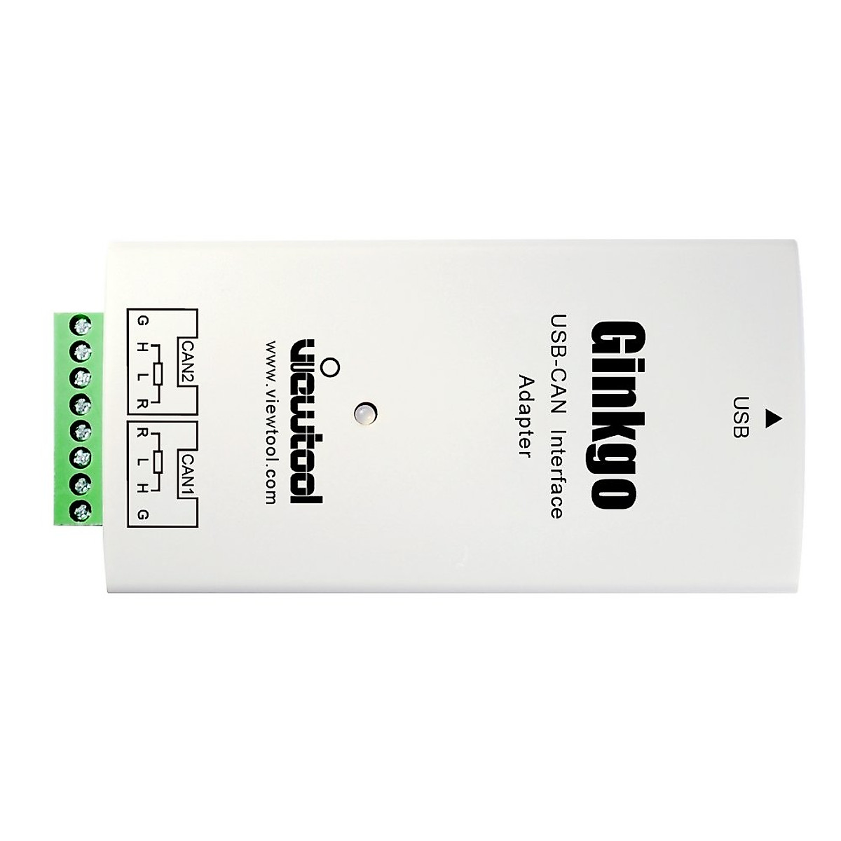 ViewTool Ginkgo USB to CAN Interface Adapter Support Windows/Linux/MAC/Android/Raspberry Pi USB-CAN Analyzer 2500VRMS Isolation Open Source Available