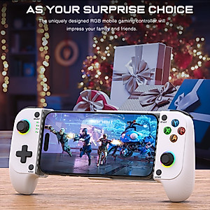 Mobile Game Controler for iPhone/Android, Wireless Phone Controler Support Phone Case, Gaming Controler Suitable for Xbox Game Pass, PlayStation, Steam Link, Roblox, Call of Duty Not for Sony PSP Games