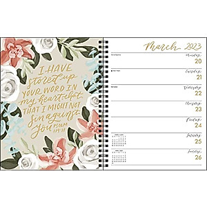 Scriptures and Florals 16-Month 2022-2023 Weekly/Monthly Planner Calendar