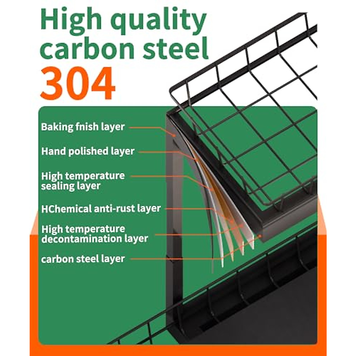 ZJSYMZY Under Sink Organizer,2 Tier Sliding Under Cabinet Storage,Heavy Load Carbon Steel Under Sink Storage for Kitchen Bathroom