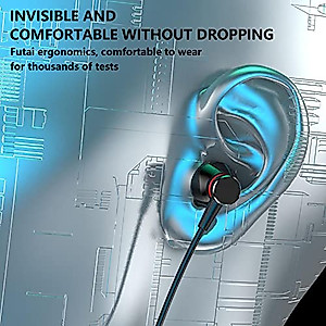 Neck Type Bluetooth 5.2 Headset - Noise Reduction Earbuds - High Capacity Intelligent Digital Display - Stereo Delay Free - Sports Bluetooth Headset