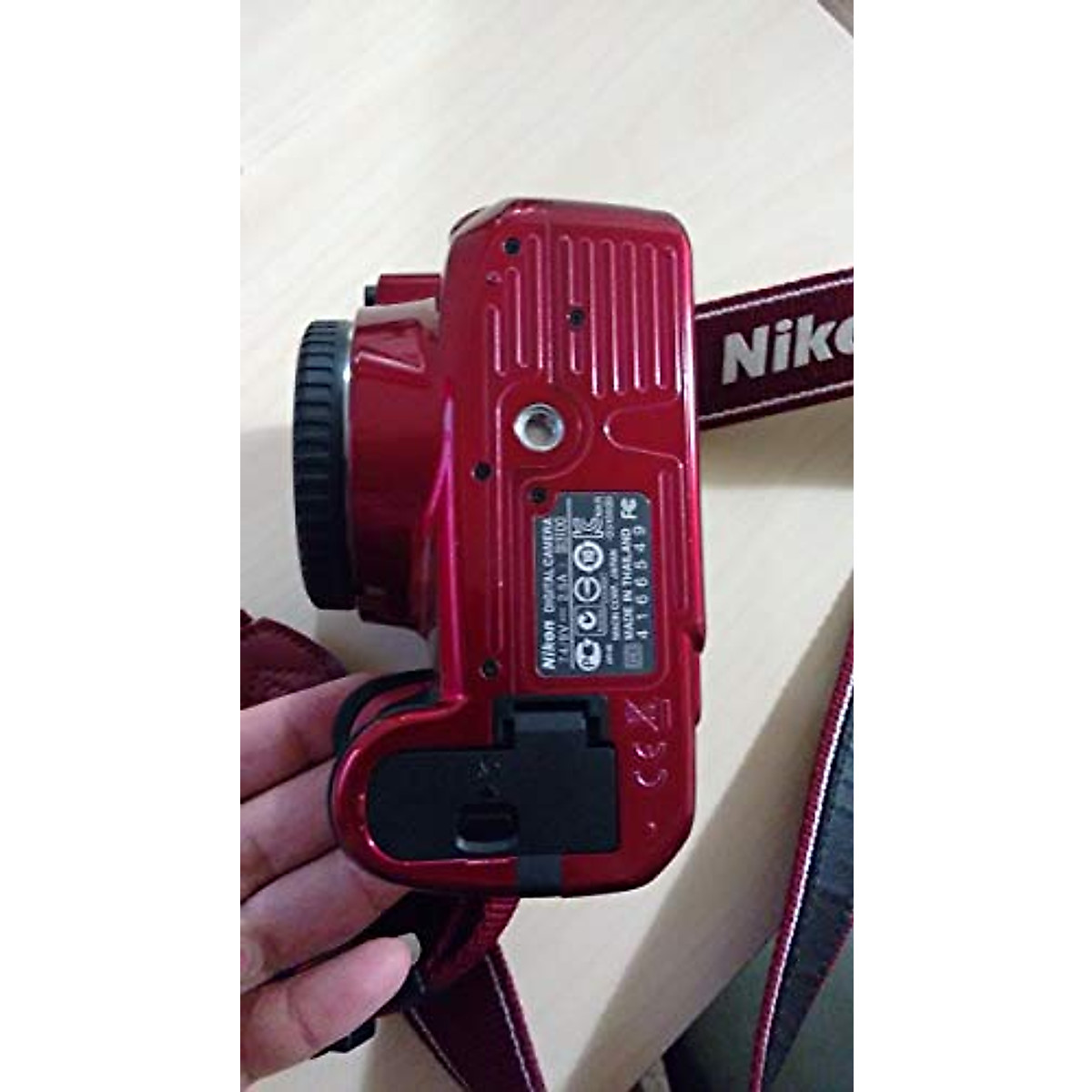 Nikon D3100 Digital SLR Camera Body (Red) (Renewed)