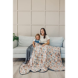 Copper Pearl Jumbo Premium Knit 3 Layer Stretchy Throw Blanket Eden
