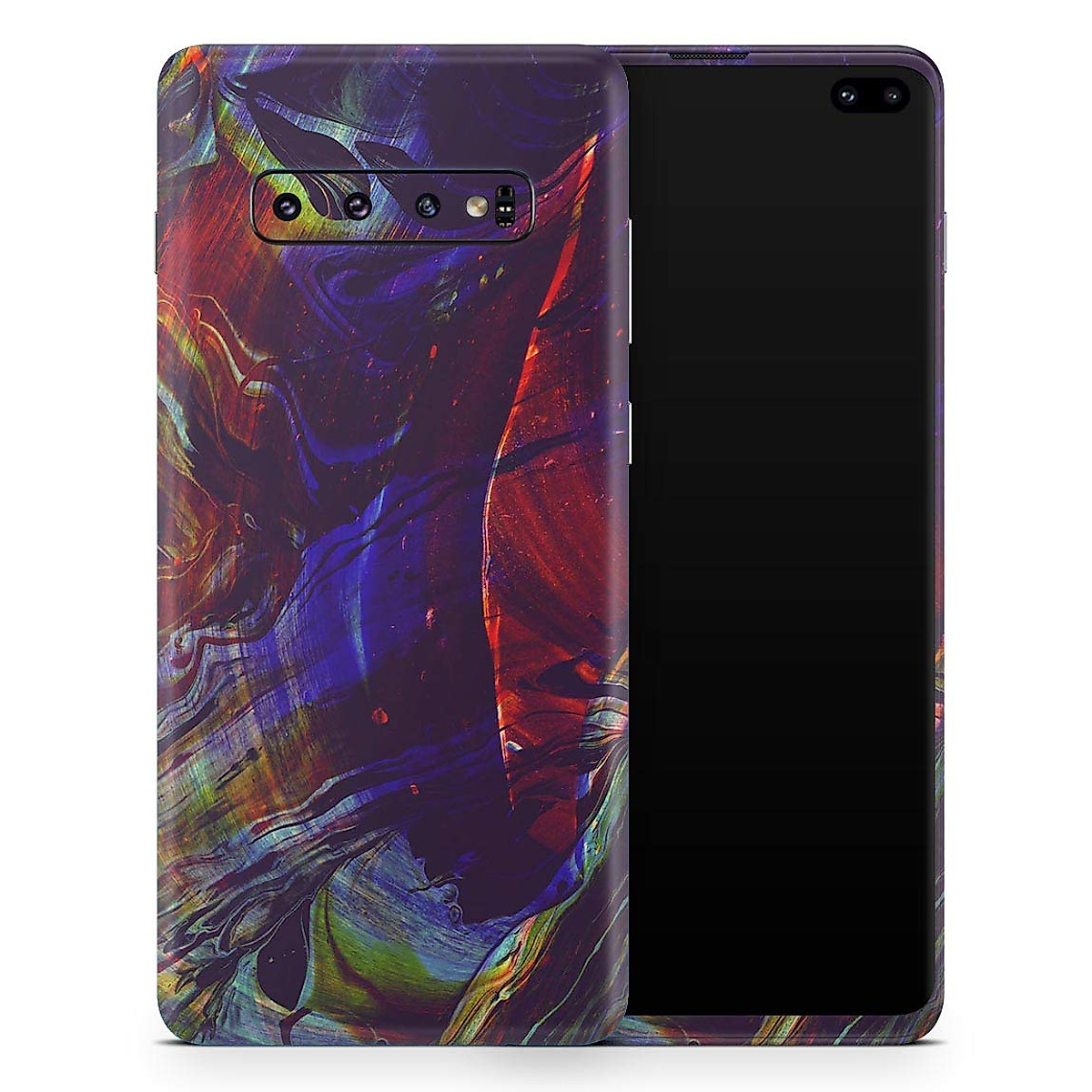 DesignSkinz Liquid Abstract Paint Remix V66 Protective Vinyl Decal Wrap Skin Cover Compatible with The Samsung Galaxy S20 (Screen Trim & Back Glass Skin)