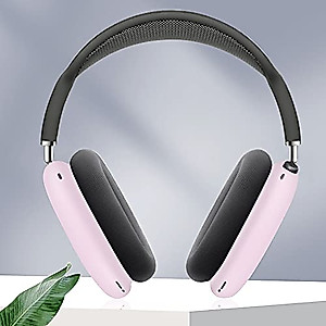 Antetek Silicone Case for Airpods Max Headphone,Soft Silicone Skin Cover Lightweight [Anti Slip] Shock-Proof Shatter-Resistant Protective Frame Full Cover Compatible for Airpods Max (Pink)