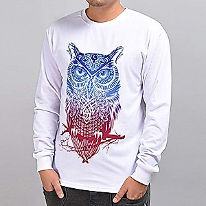 Sweatshirt for Men Thenlian Men's Autumn Casual 3D Print Hip Hop Long Sleeve Pullover Sweatshirt Top Blouse(White, L)