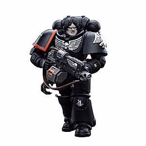JOYTOY 1/18 Warhammer 40,000 Action Figure Raven Guard Intercessors Brother Colvane Collection Model(4.7Inch)