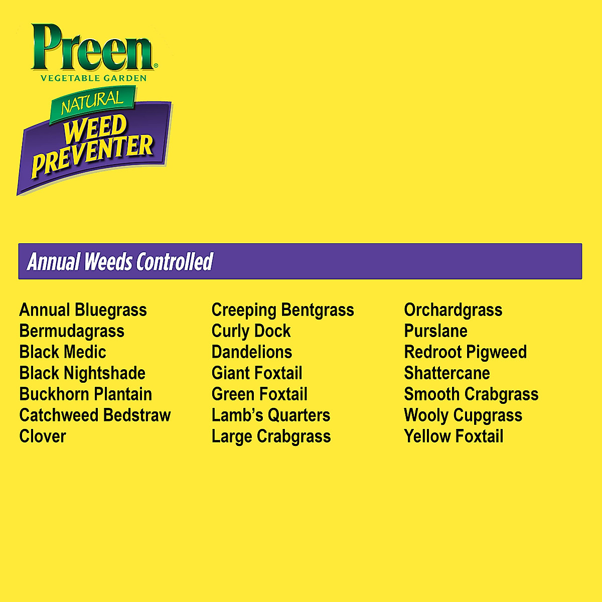 Preen Natural Vegetable Garden Weed Preventer - 5 lb, Covers 250 sq. ft.