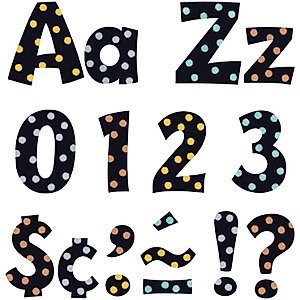 Metal Dots 4" Playful Combo Ready Letters®