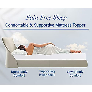 Luxury Mattress Topper Queen Size, Soft Fluffy Cooling Pillow Top Queen Mattress Topper for Bed