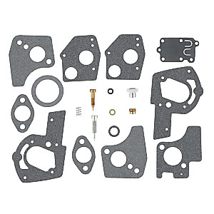 Wellsking 495606 494624 Carburetor Overhaul Repair Rebuild Kit with Gasket for BS Pulsa Jet Carb 80200 81200 82200 3 Thru 5 HP Horizontal Engines