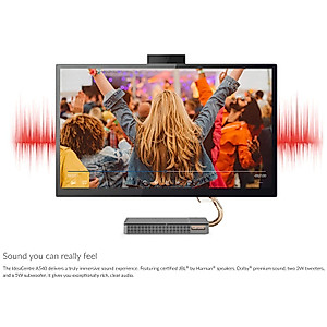 Lenovo Ideacentre 27" QHD Touchscreen All-in-One PC with 16GB DDR4 RAM, 512GB PCIe SSD, Intel 8 Core i7-9700T Processor up to 4.3 GHz, Windows 10 Home