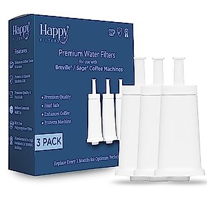 3 x Water Filters for US Breville Coffee Machines | Happy Filters | Oracle, Oracle Touch, Barista Pro, Barista Touch | Compatible with models BES990, BES980, BES878, BES880