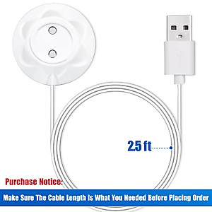 Comfy Mate Rose Charger, Standing Magnetic Adapter Fast Charging USB Cable Cord Replacement Base Dock Station for Rose Only-2 Pack