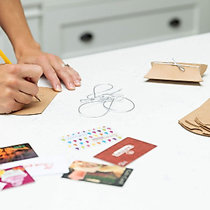 50pcs Kraft Pillow Boxes with 50pcs Silver Elastic Ties - Jewelry Packaging - Gift Card Holder - Soap Packaging - Small Gift Box, Wedding Favors