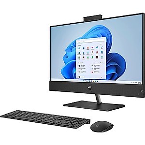 HP Pavilion 24 Desktop 2TB SSD 64GB RAM Win 11 Pro (Intel 11th gen Processor with Six cores and Turbo Boost to 3.90GHz, 64 GB RAM, 2 TB SSD, 24" Touchscreen FullHD, Win 11 Pro) PC Computer All-in-One