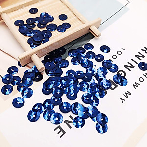 DIYASY 9800 Pcs 6MM Bulk Loose Sequins, 22 Colors Round Embroidery Sequins Cup Craft Sequins with Holes for DIY.