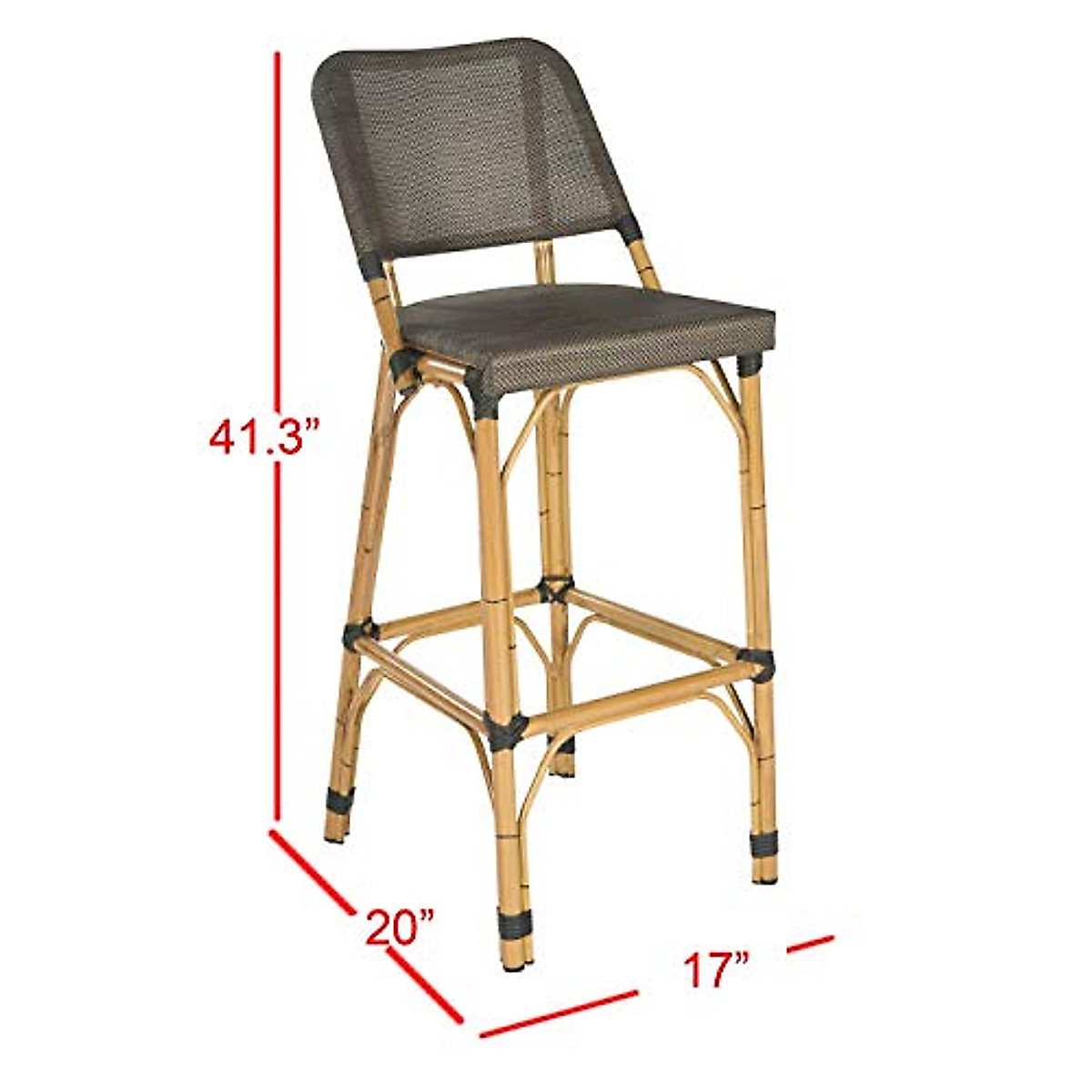 Safavieh Home Collection Deltana Brown Indoor/ Outdoor 29.5-inch Bar Stool